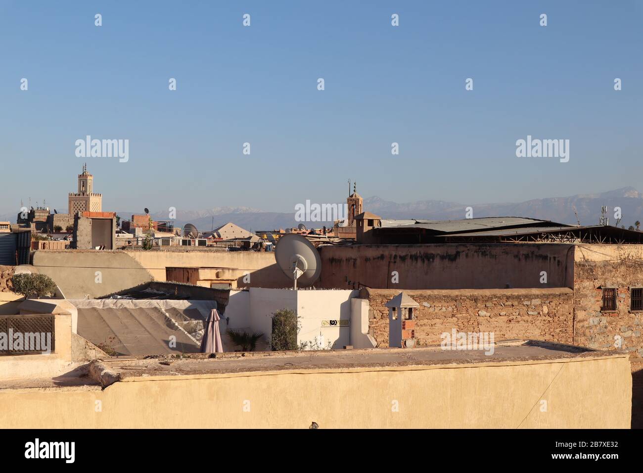 Marrakesh Morocco Rooftops Stock Photo - Alamy