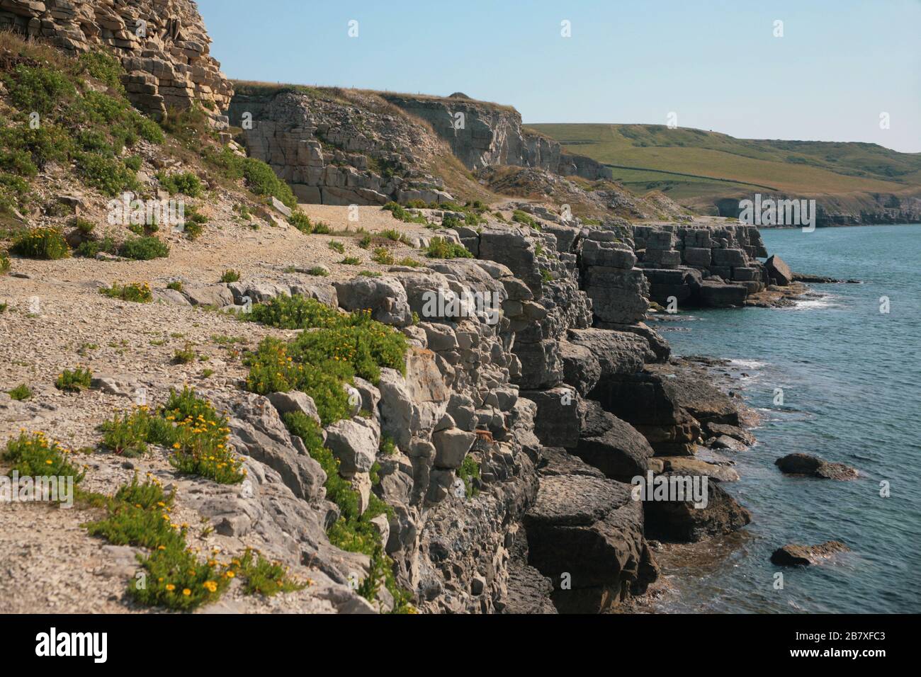 Winspit Quarry, near Worth Matravers, Isle of Purbeck, Dorset Stock ...