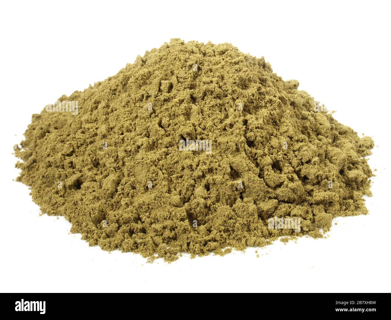 Hemp Seed Powder on white Background Stock Photo - Alamy
