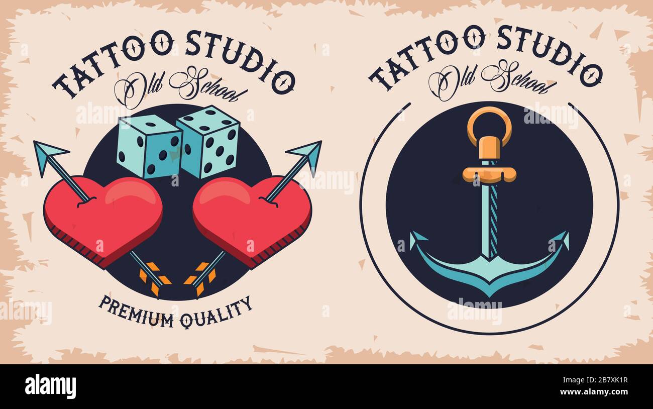 Tattoo tattoos tattooed Stock Vector Images - Alamy