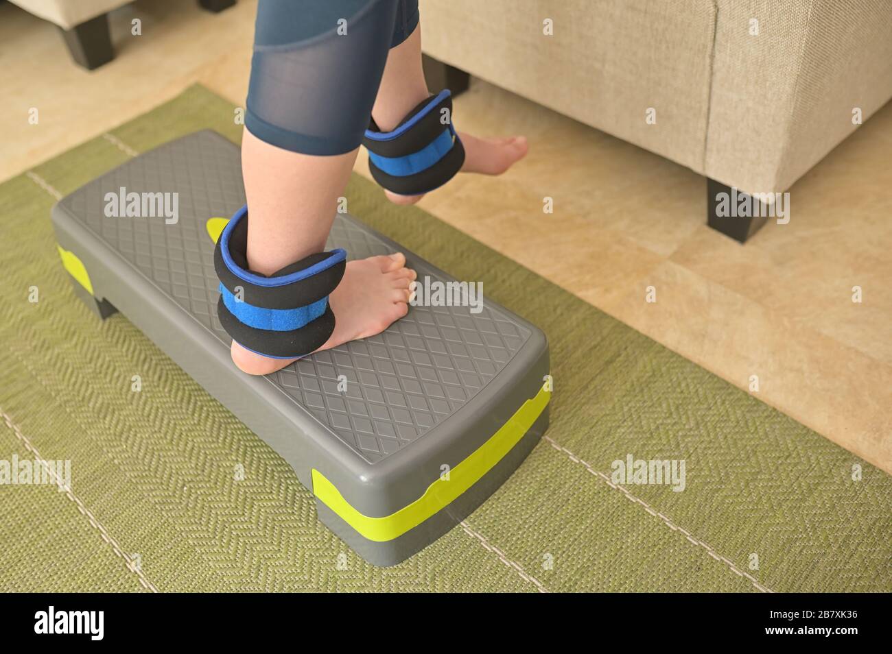 Patient Recovering At Home After Legs Trauma Stock Photo - Alamy