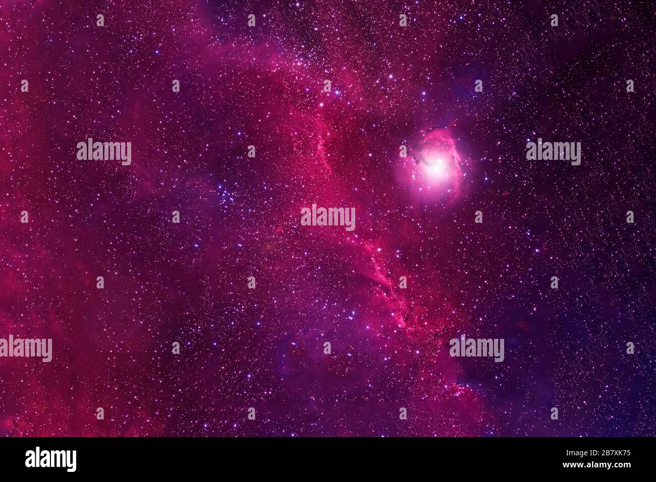 Beautiful pink cosmic nebula in deep space. Elements of this image were ...