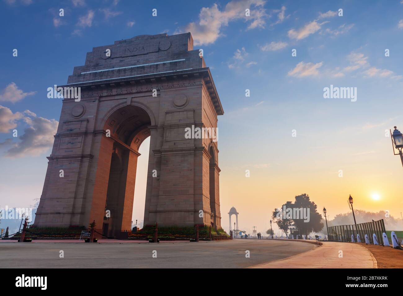 India Gate, wonderful place of interest in New Delhi Stock Photo - Alamy