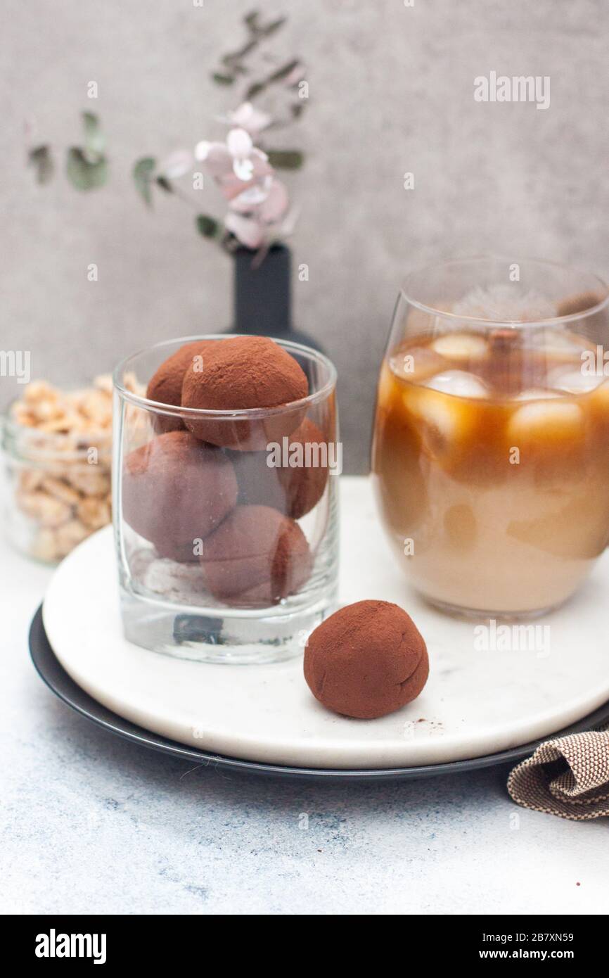 Liqueur chocolate truffles hi-res stock photography and images - Alamy