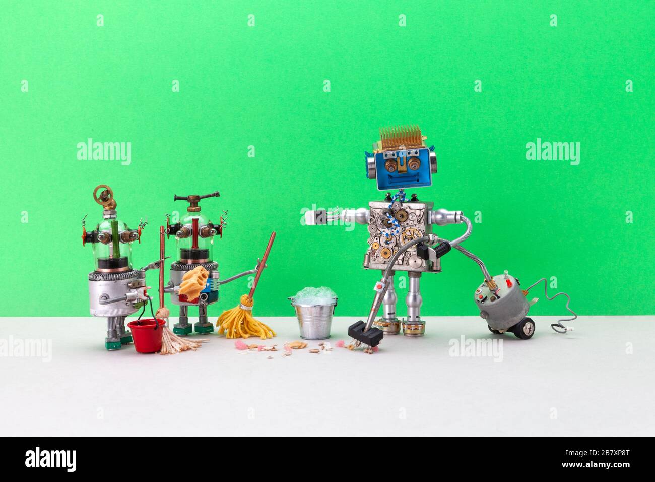 Three mops hi-res stock photography and images - Alamy