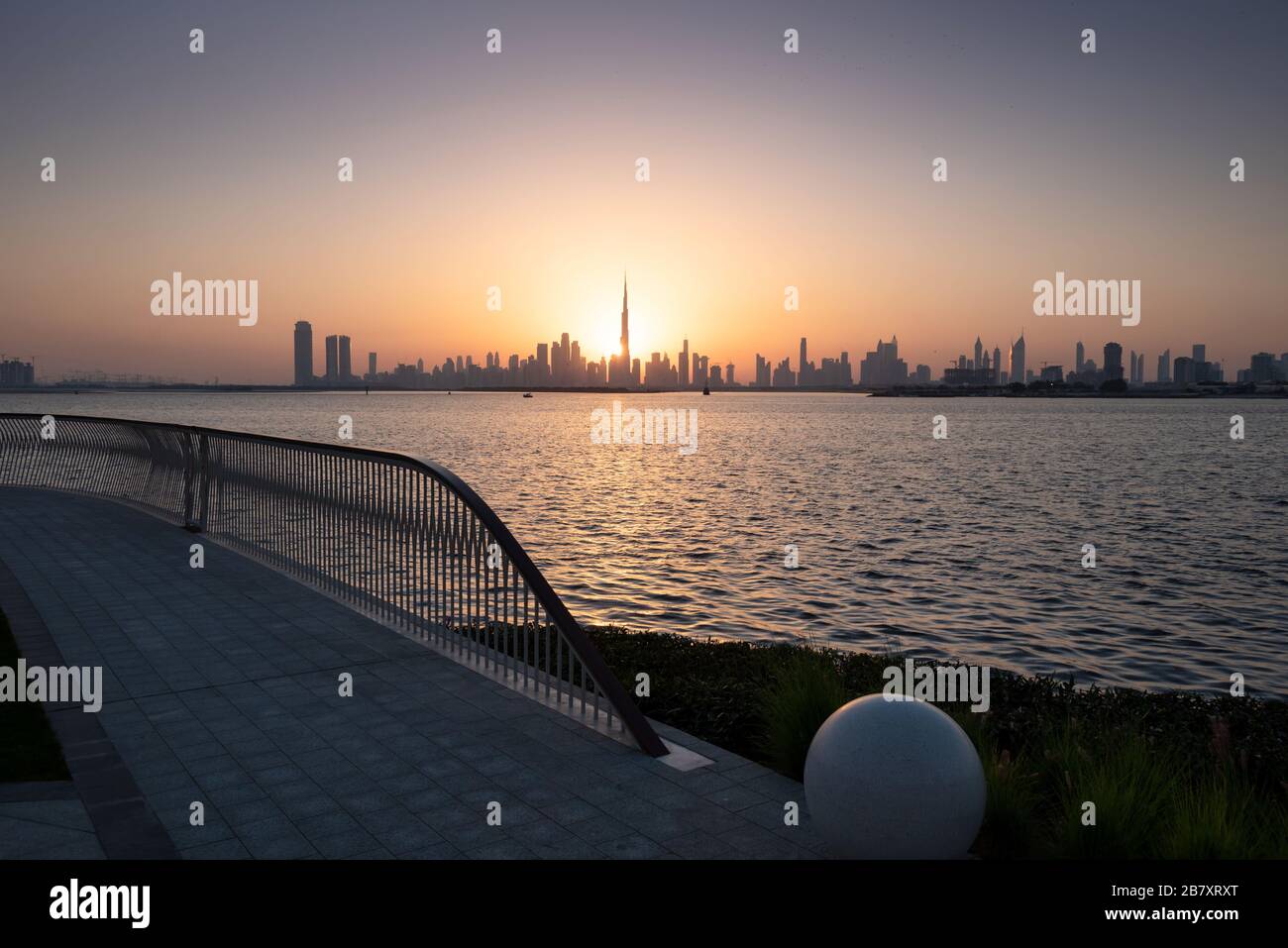 Creek harbour dubai sunset hi-res stock photography and images - Alamy