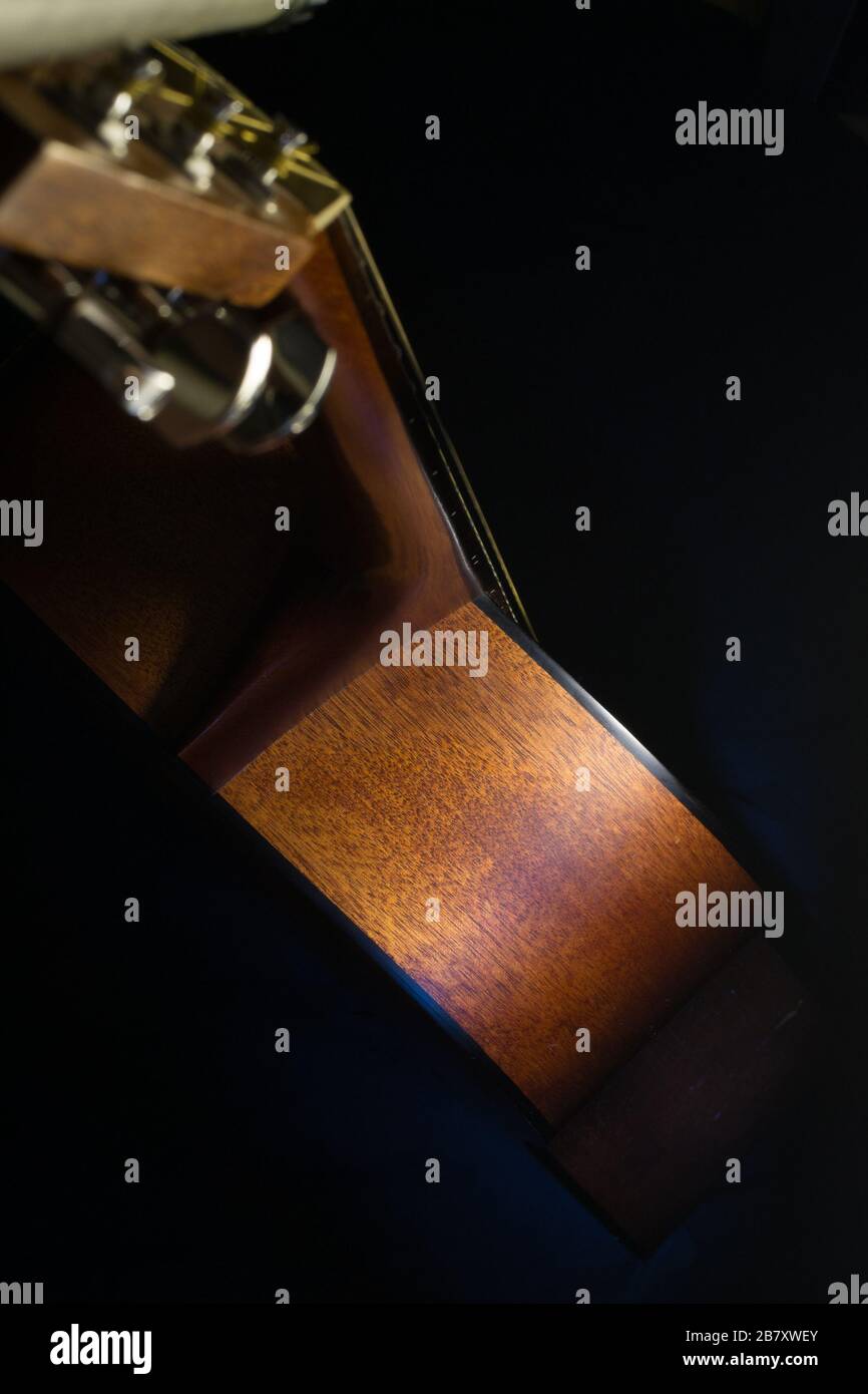 Part of acoustic guitar, beautiful top view Stock Photo - Alamy