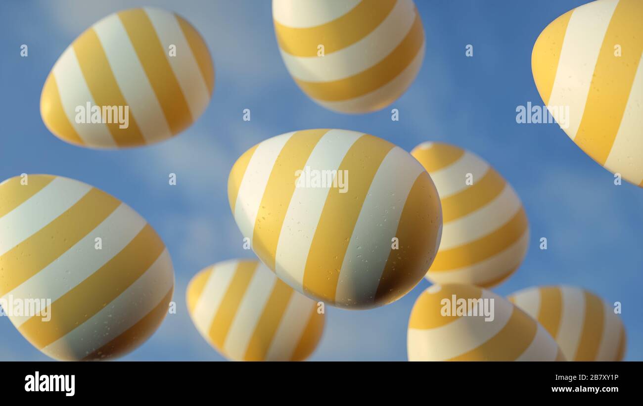 Beautiful flying easter eggs hi-res stock photography and images - Alamy