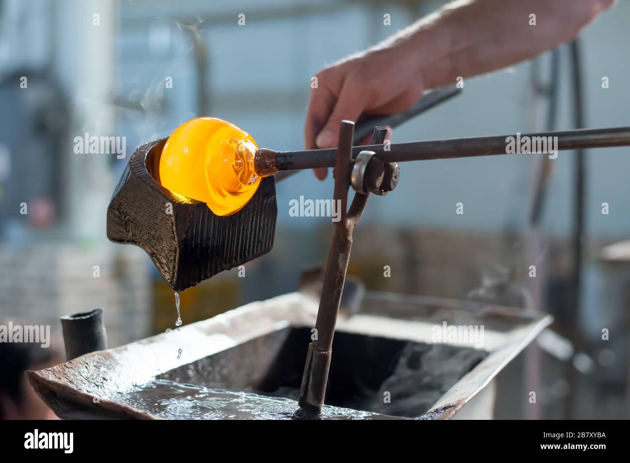 Handmade figures of melted glass Stock Photo - Alamy