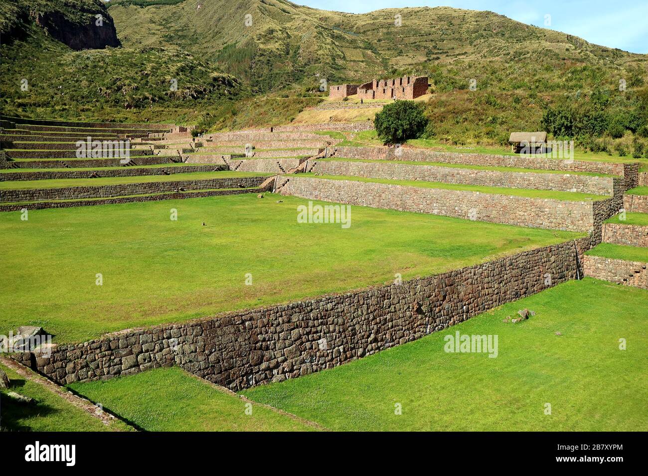 Agricultural terraces of Tipon archaeological Park at 3,400 meters ...