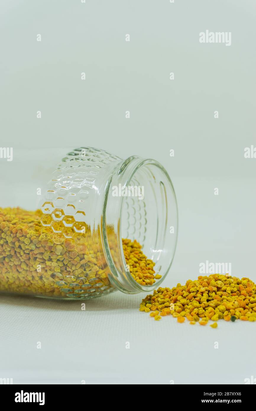 Bee pollen in a jar Stock Photo - Alamy