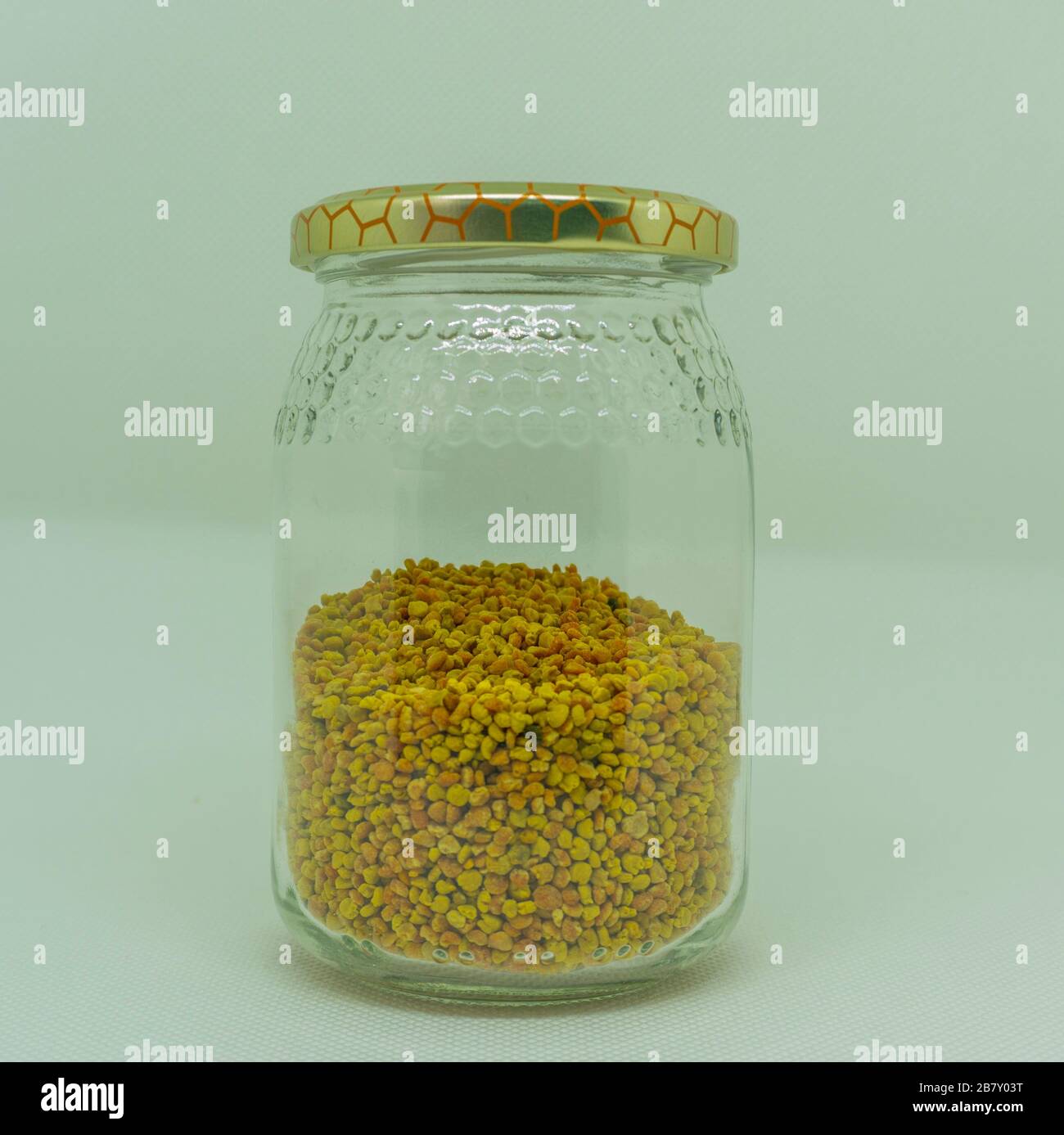 Bee pollen in a jar Stock Photo - Alamy
