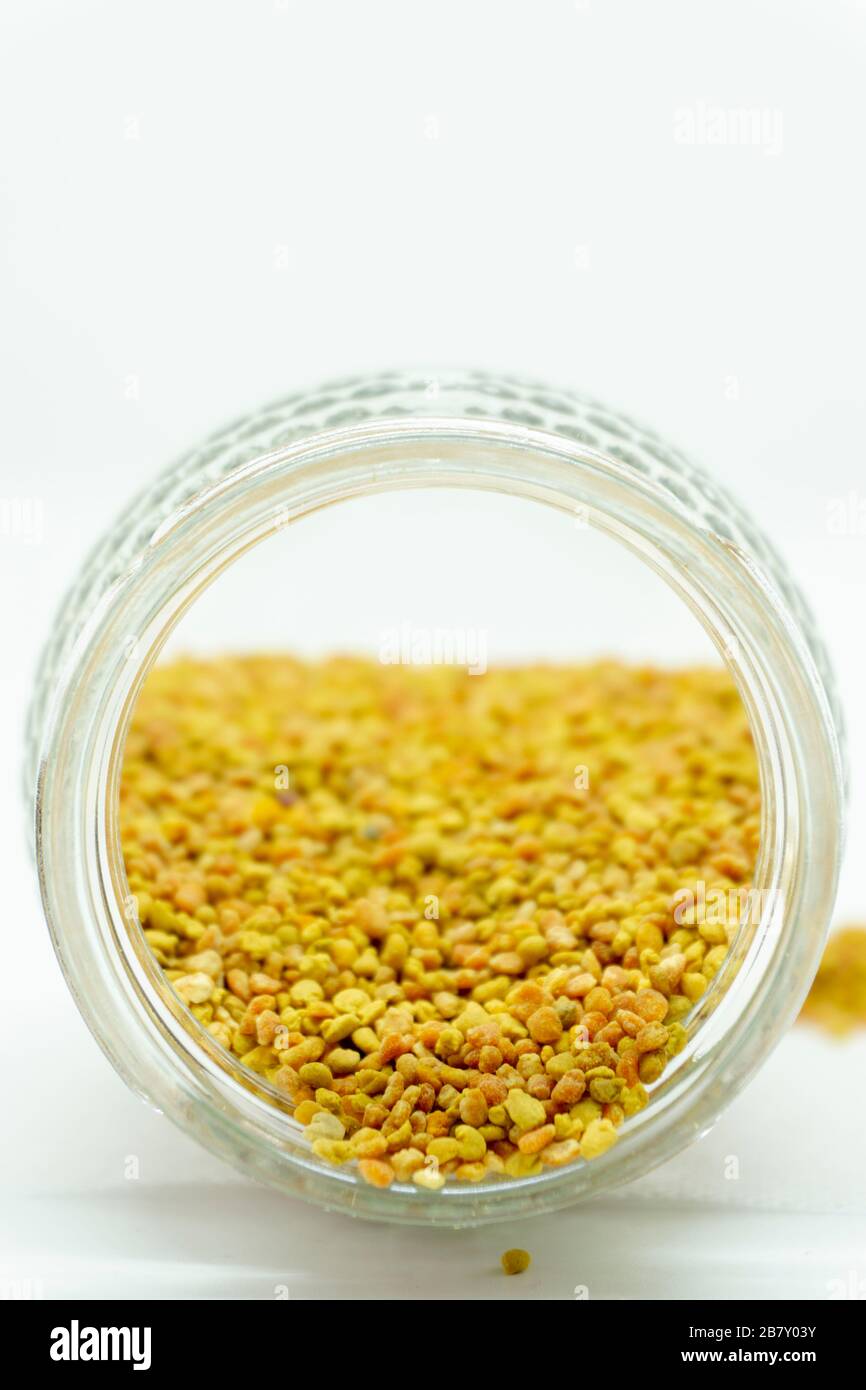 Bee pollen in a jar Stock Photo - Alamy
