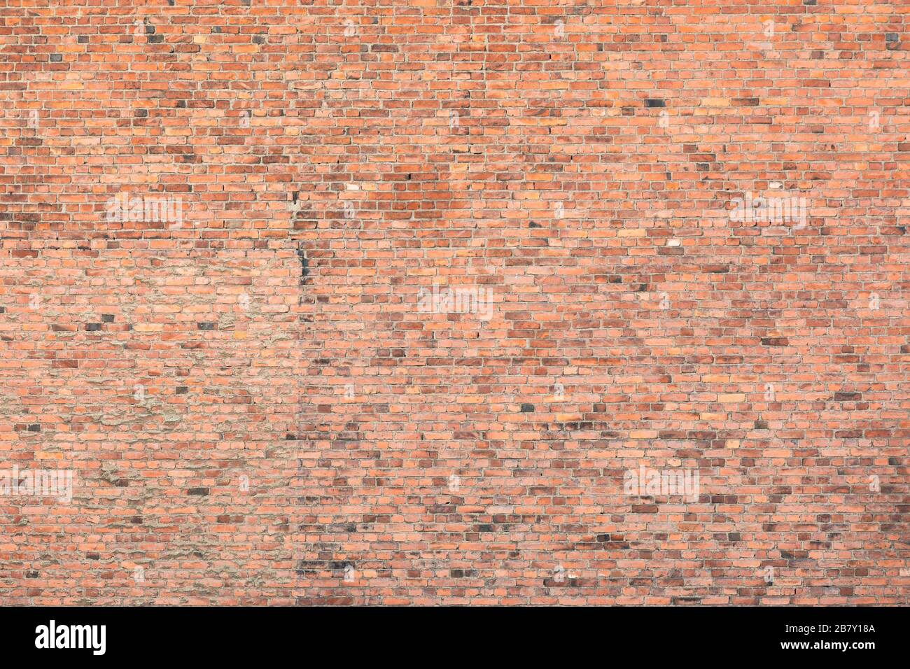 Old messy brick wall texture background exterior Stock Photo - Alamy