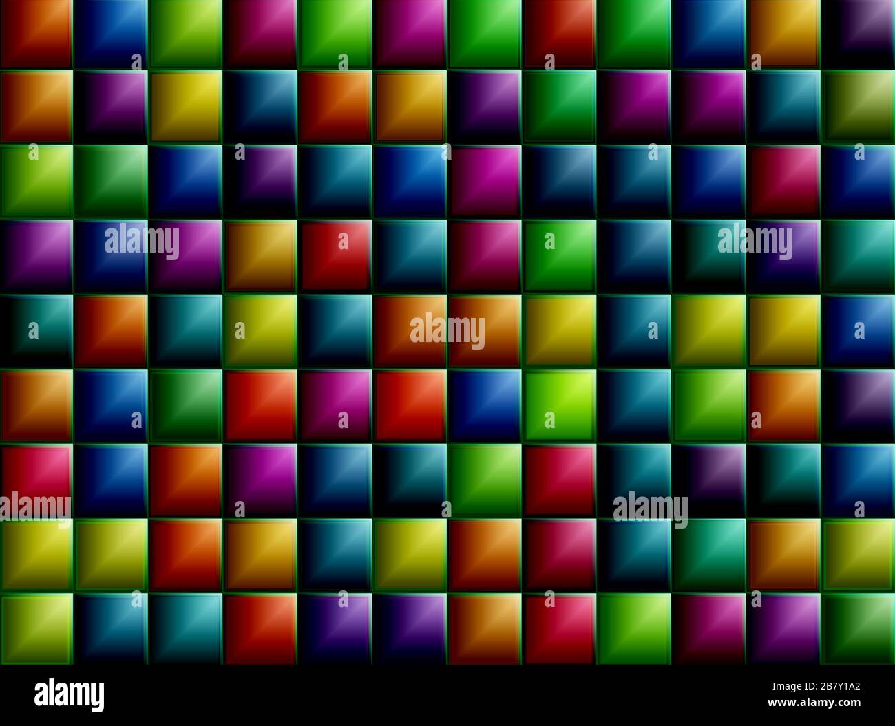 Abstract multicolored horizontal and vertical squares, periodic ...