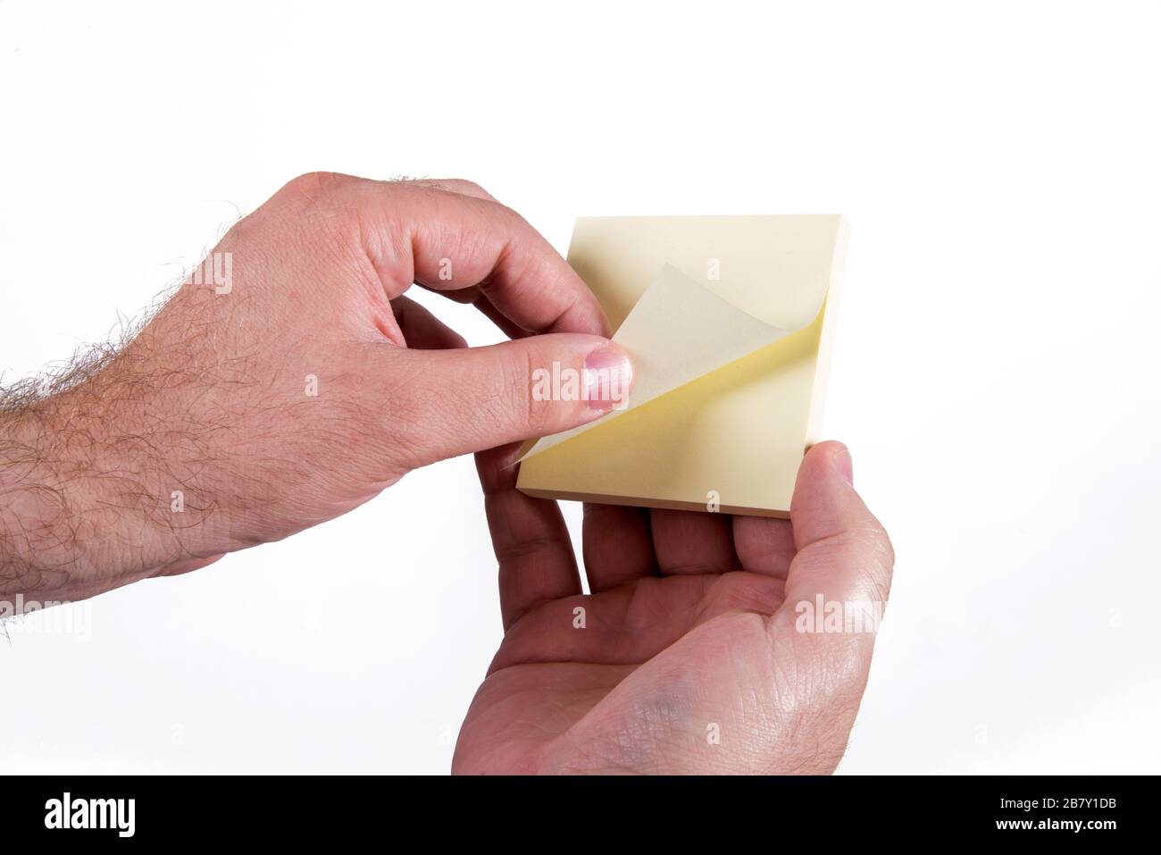 Man holding sticker hi-res stock photography and images - Alamy