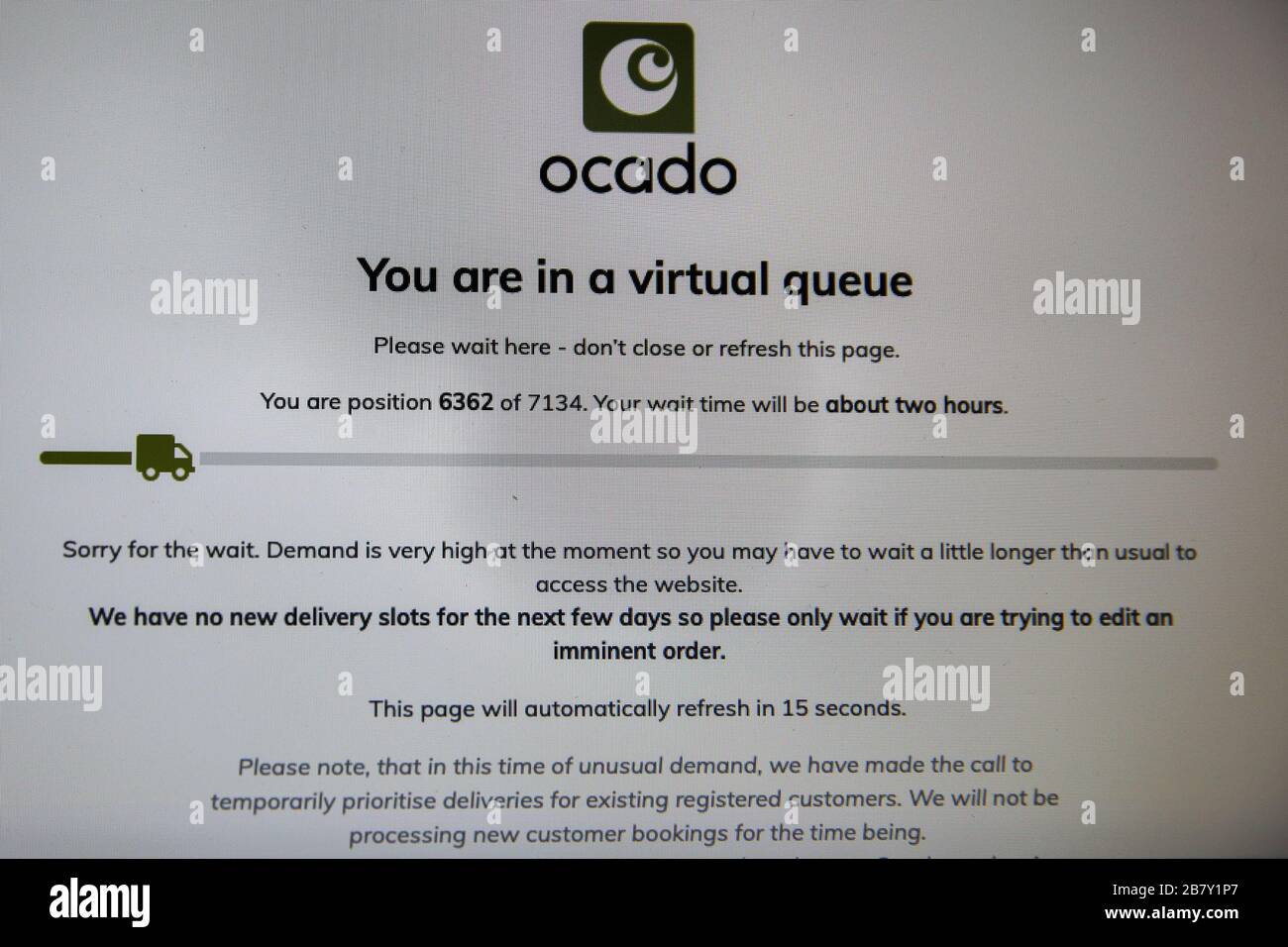 Ocado website hi-res stock photography and images - Alamy