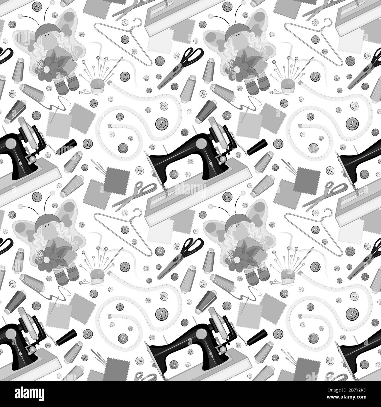 French sewing machine Stock Vector Images - Alamy