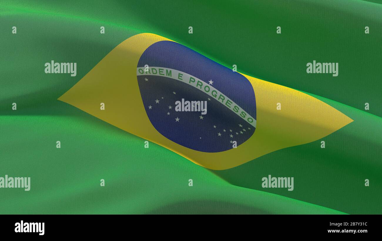 Background with flag of Brazil Stock Photo - Alamy