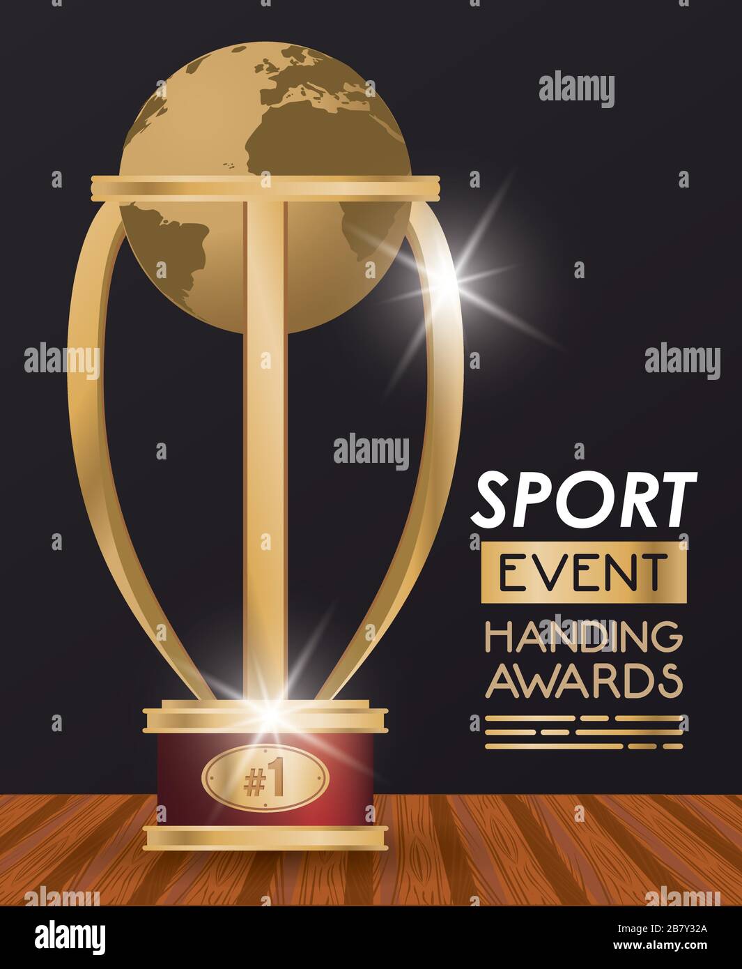 sport event trophy award poster Stock Vector Image & Art - Alamy