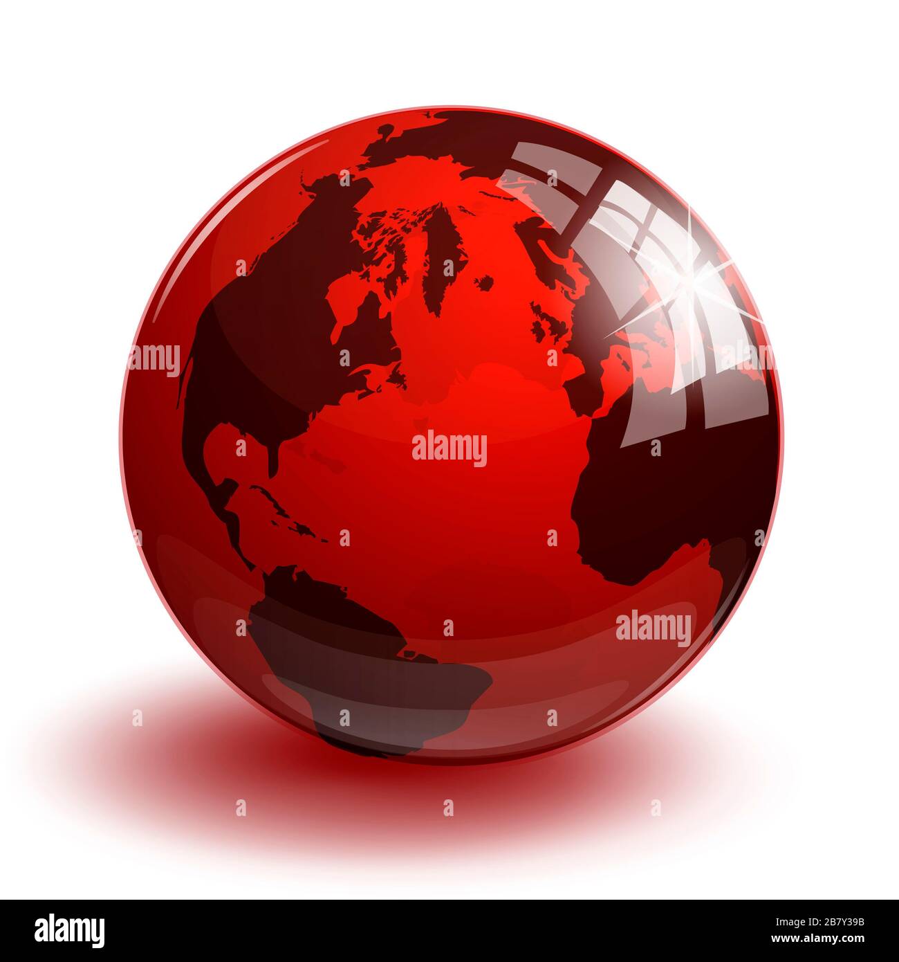 Isolated colored crystal ball Cut Out Stock Images & Pictures - Alamy