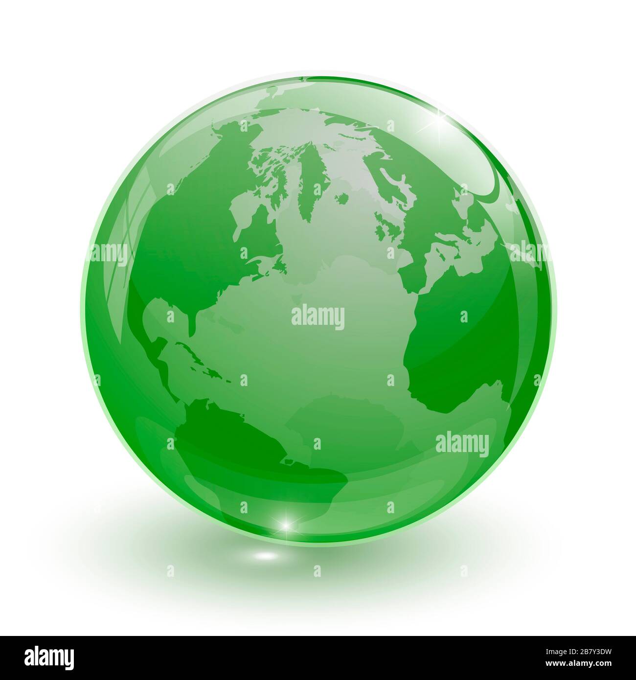 Glass globe earth map 3d hi-res stock photography and images - Alamy
