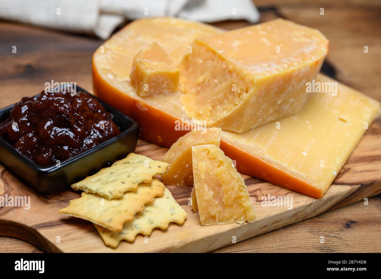 Cheese collection, Dutch old yellow cheese from Terschellinger polder ...