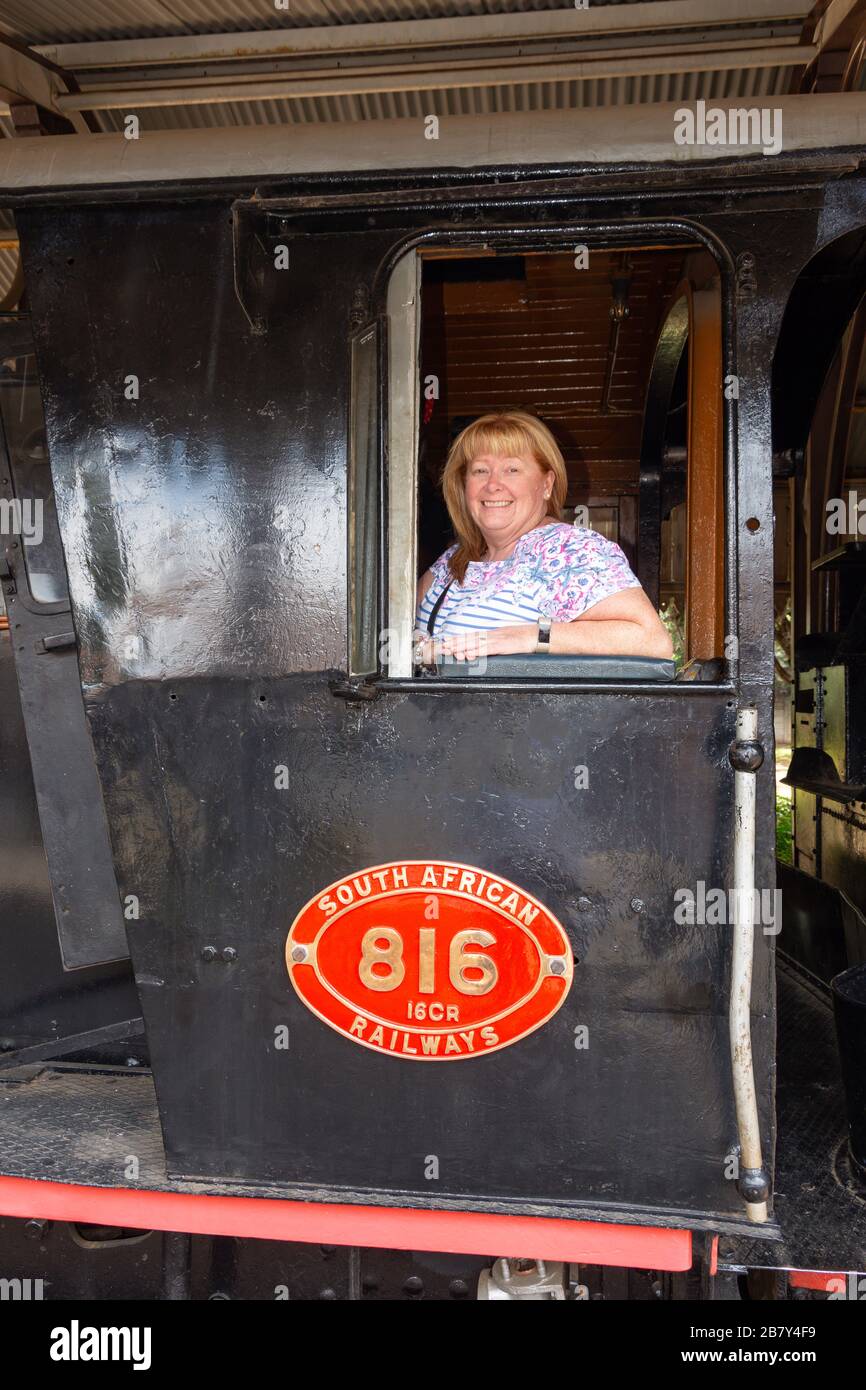 Class 16 steam locomotive at Heidelberg Heritage Museum, Voortrekker ...