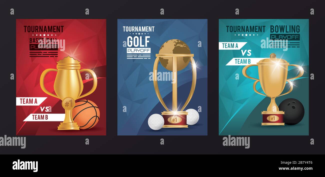 sports events trophy awards posters Stock Vector Image & Art - Alamy