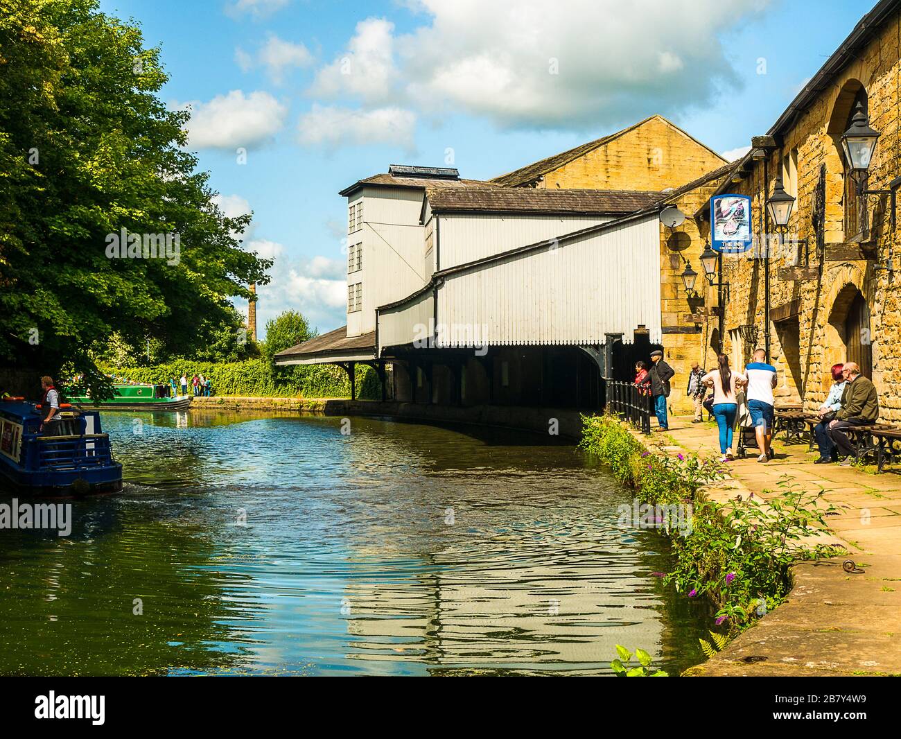 The Weavers Triangle at Burnley on the Leeds Liverpool Canal in ...