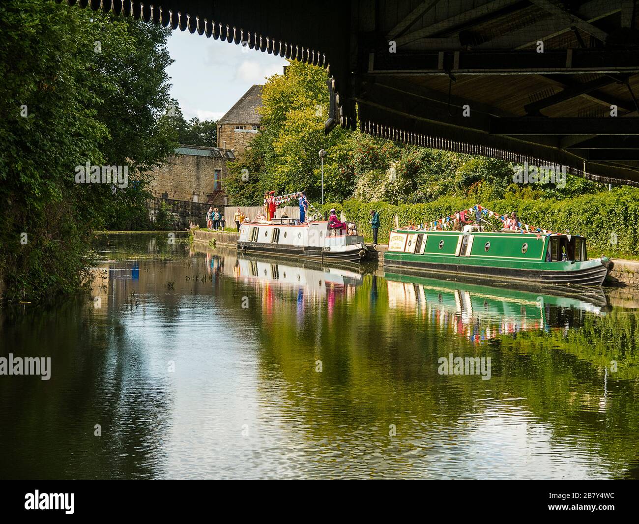 The Weavers Triangle at Burnley on the Leeds Liverpool Canal in ...