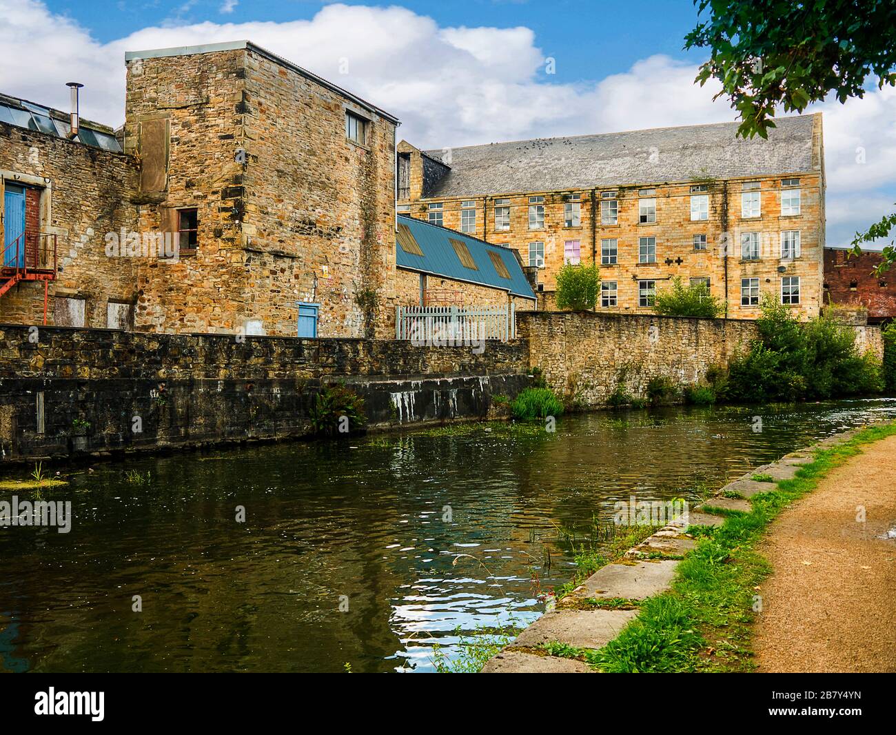 The Weavers Triangle at Burnley on the Leeds Liverpool Canal in ...