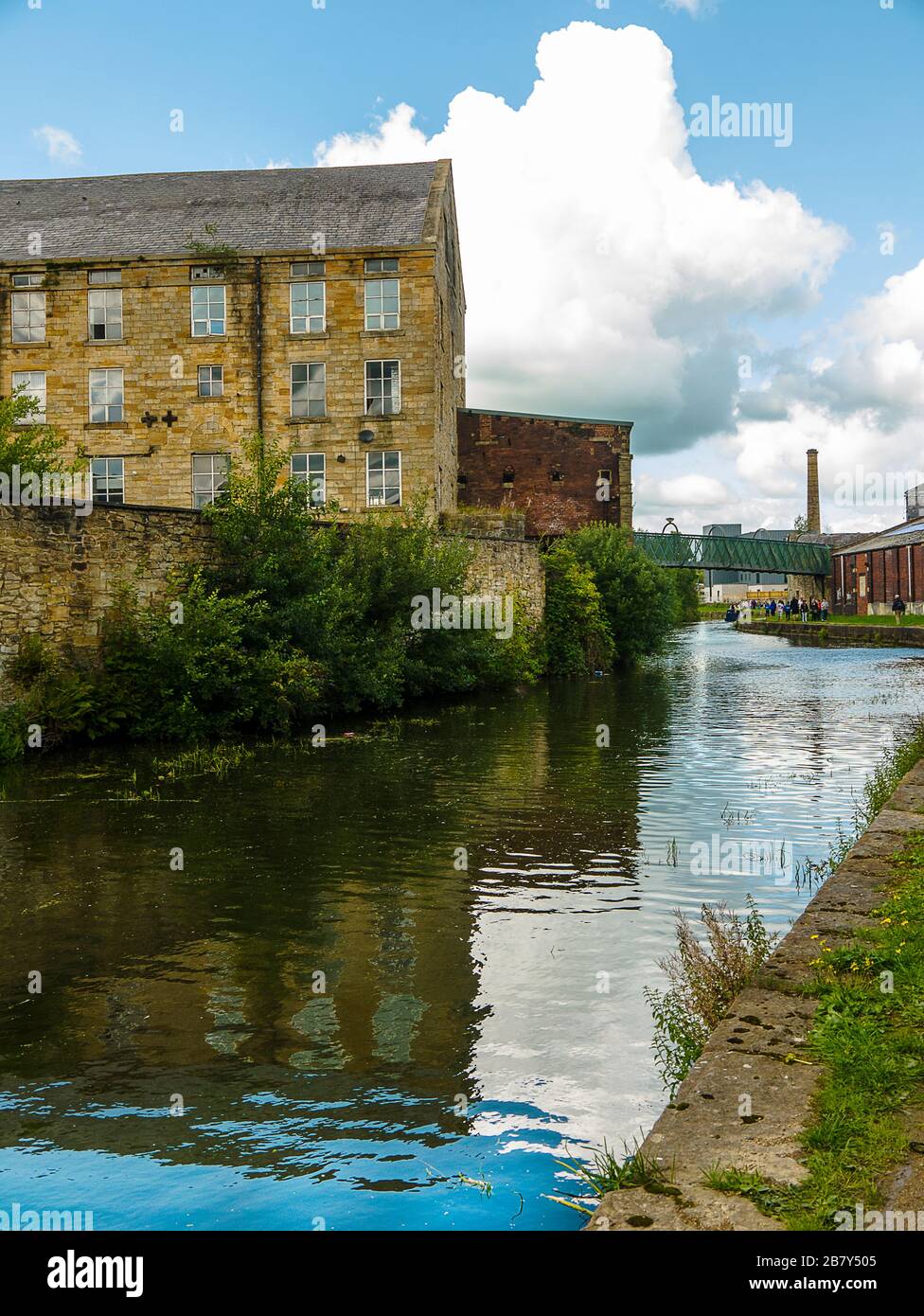 The Weavers Triangle at Burnley on the Leeds Liverpool Canal in ...
