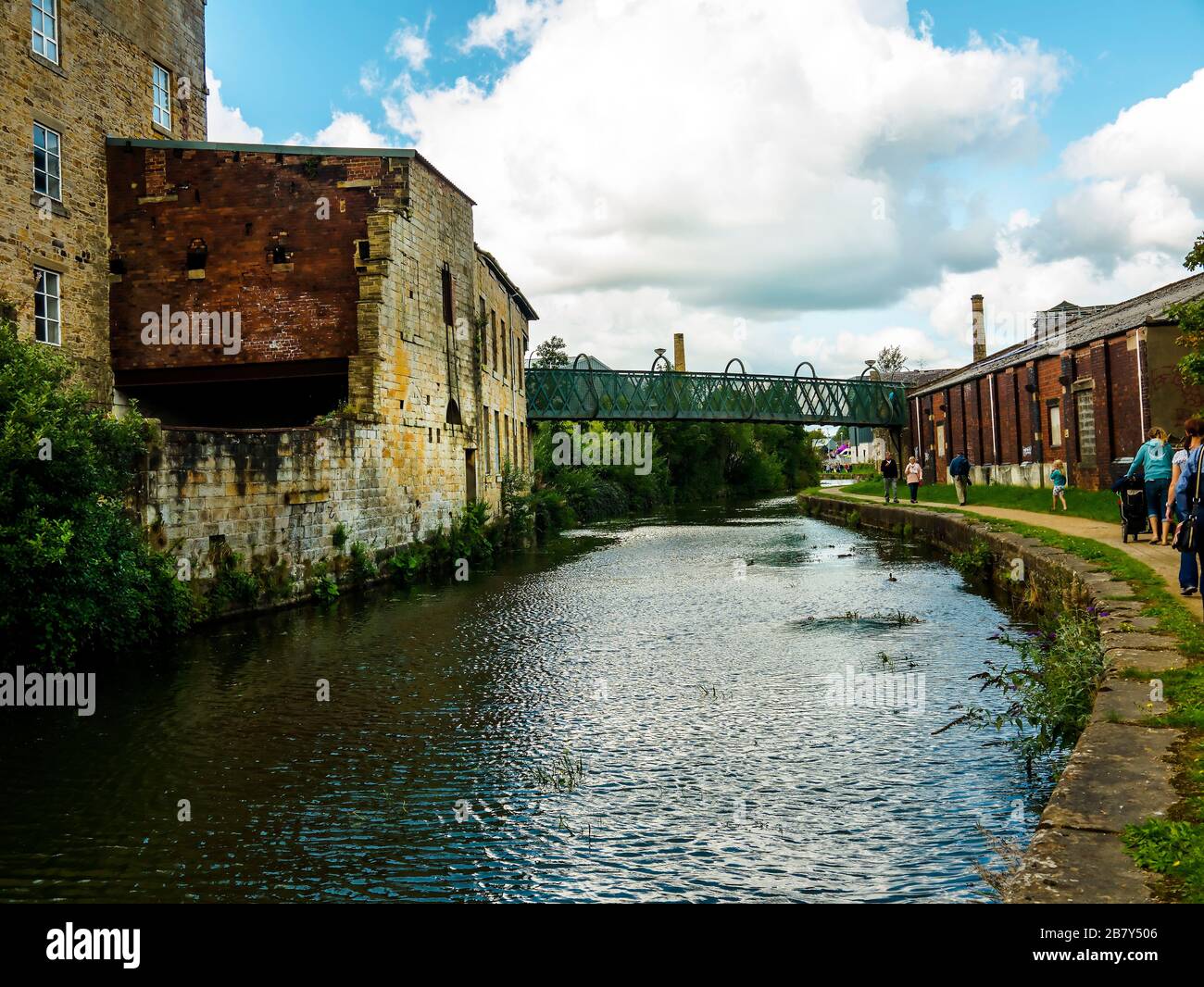 The Weavers Triangle at Burnley on the Leeds Liverpool Canal in ...