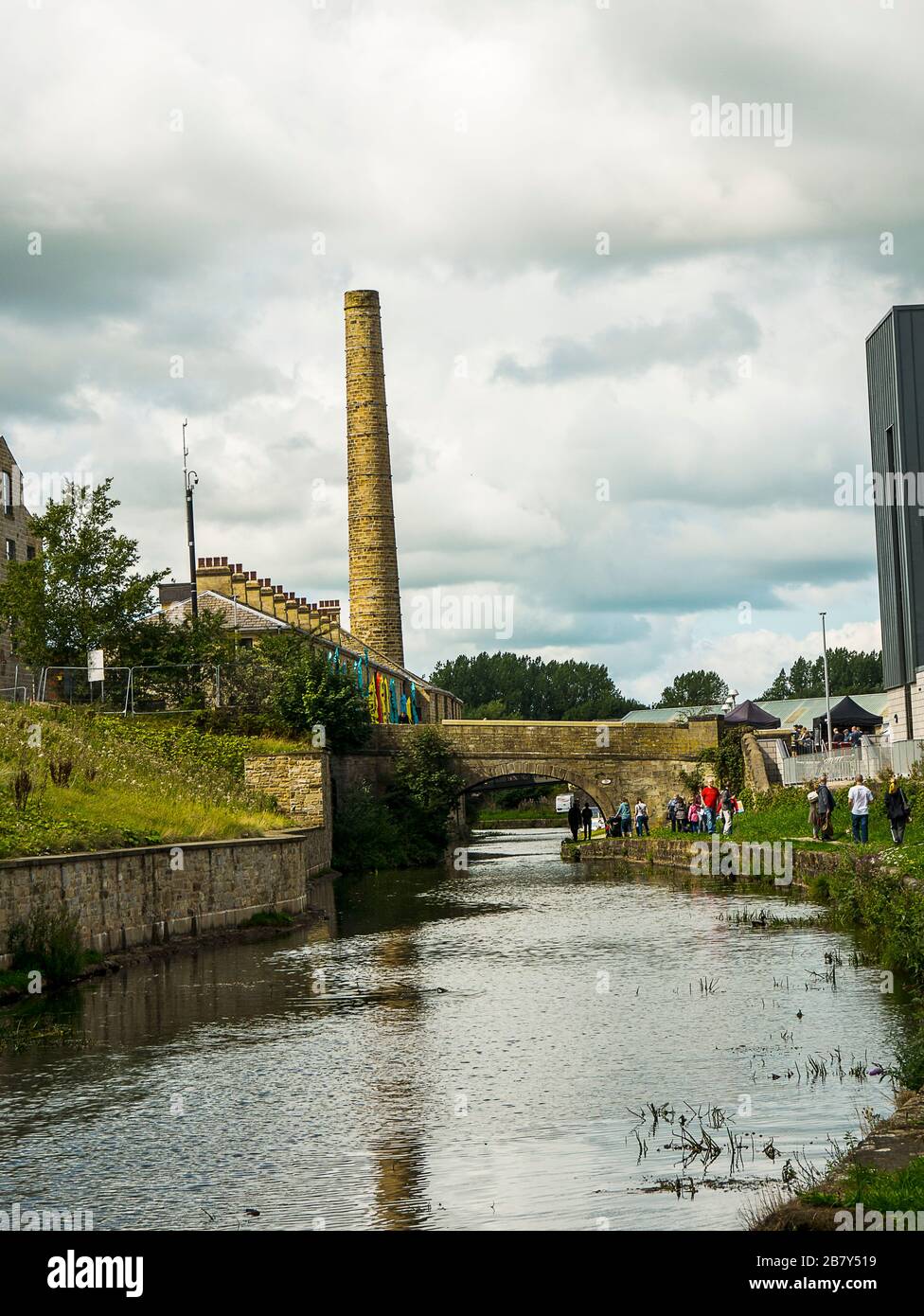 The Weavers Triangle at Burnley on the Leeds Liverpool Canal in ...