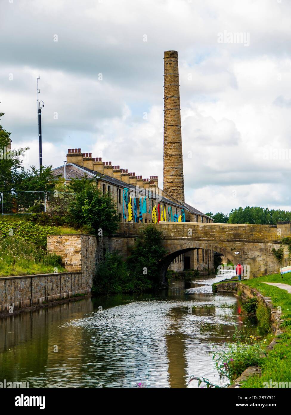 The Weavers Triangle at Burnley on the Leeds Liverpool Canal in ...