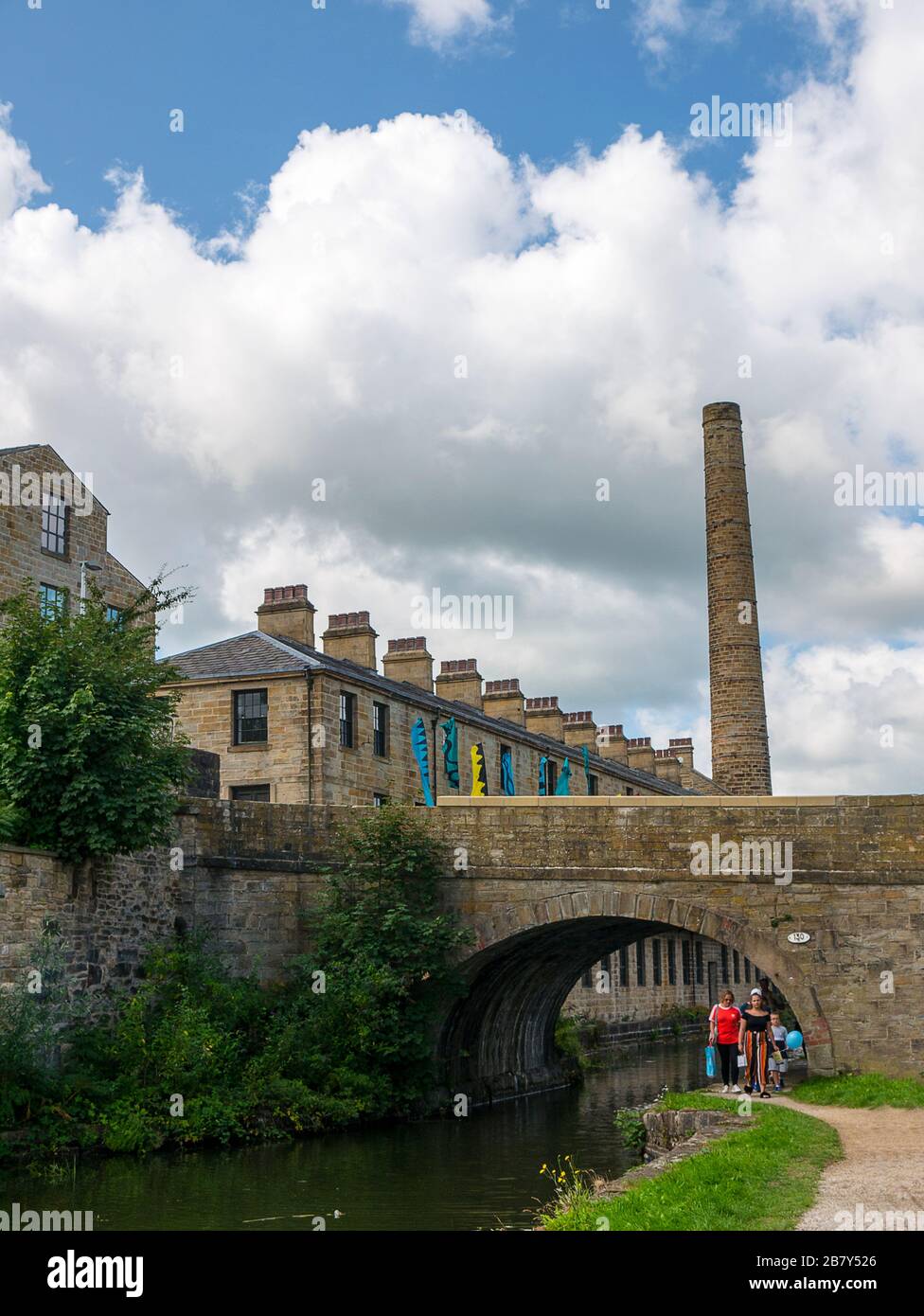 The Weavers Triangle at Burnley on the Leeds Liverpool Canal in ...