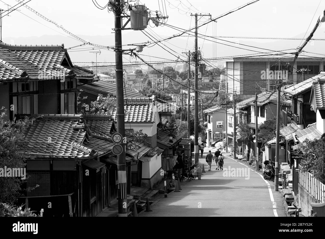 Japanese garden kyoto japan Black and White Stock Photos & Images - Alamy