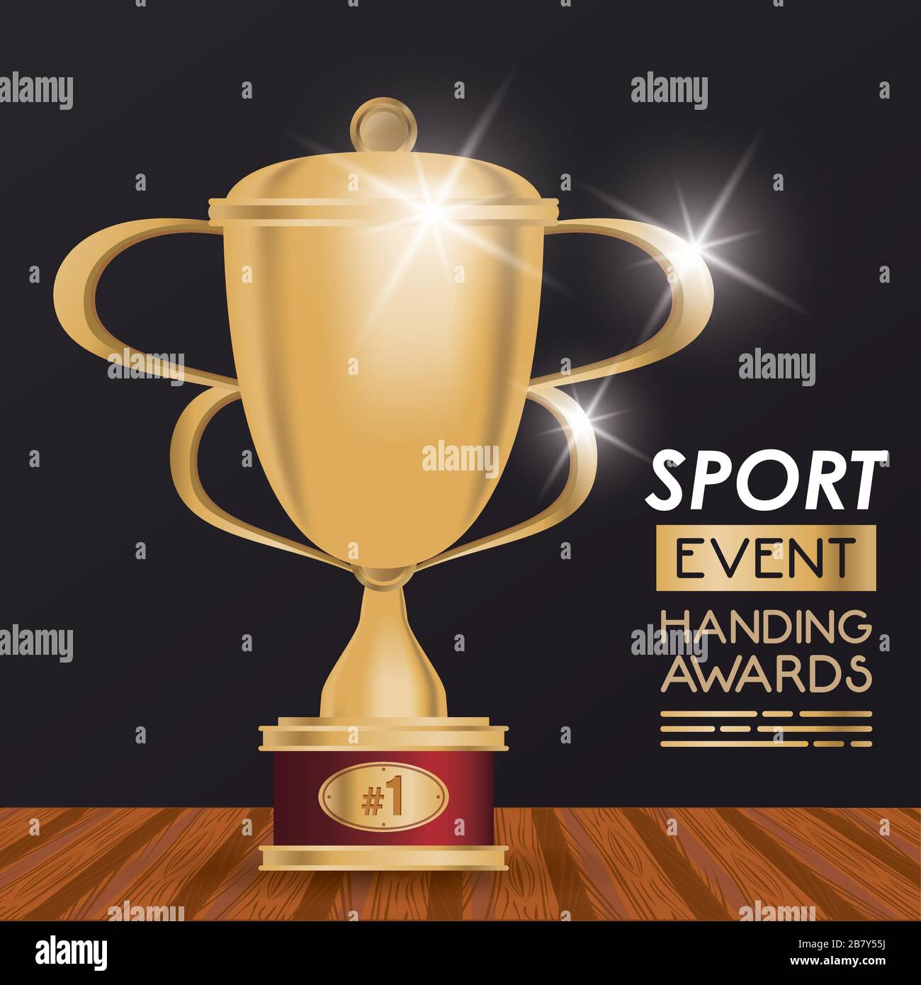 sport event trophy award poster Stock Vector Image & Art - Alamy