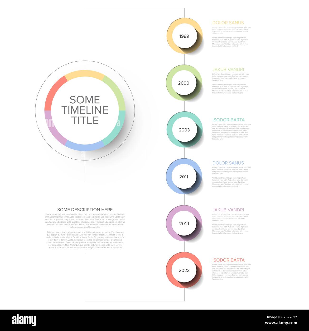 Web version timeline Cut Out Stock Images & Pictures - Alamy