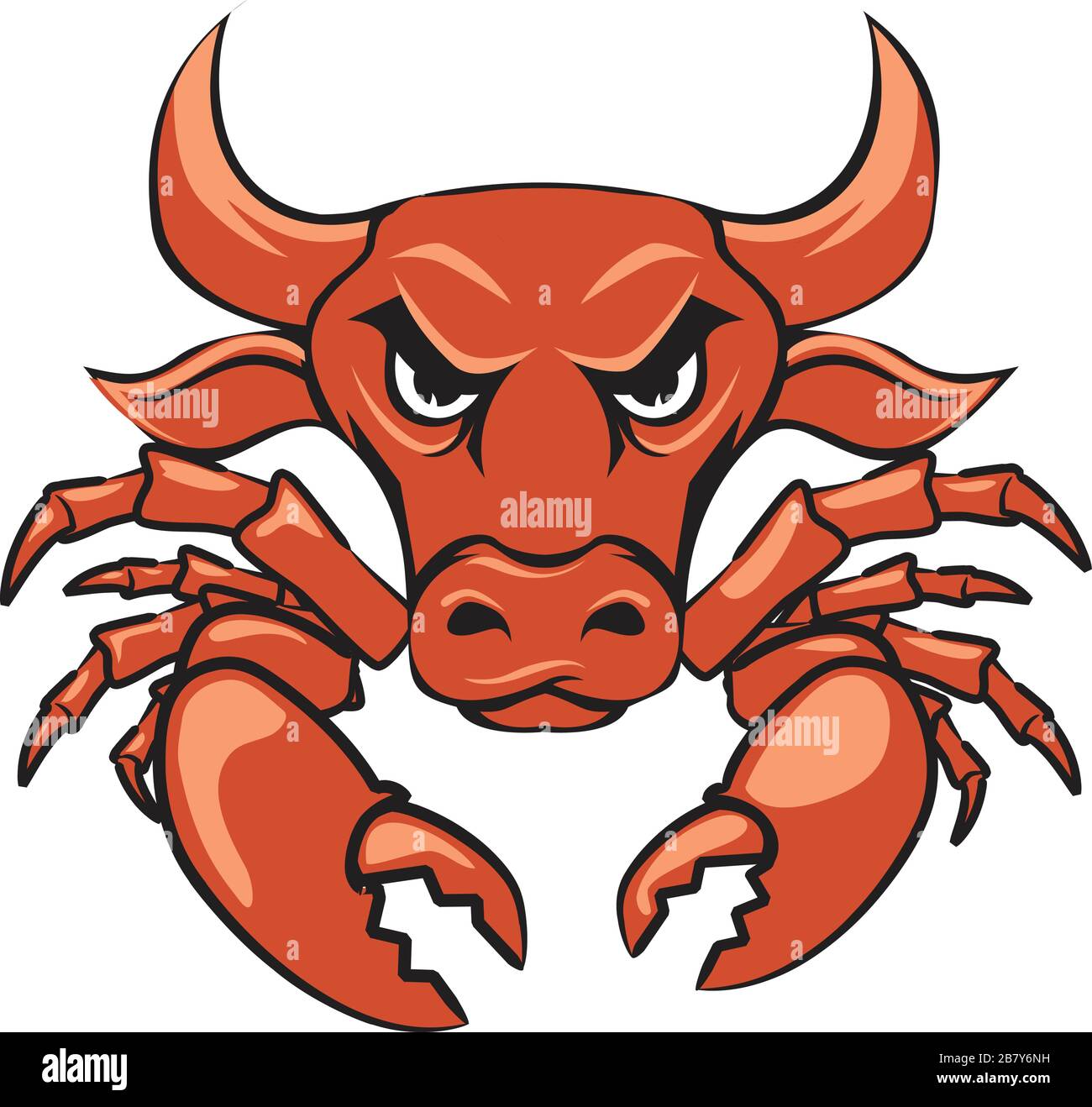 Bull crab Stock Vector Images - Alamy