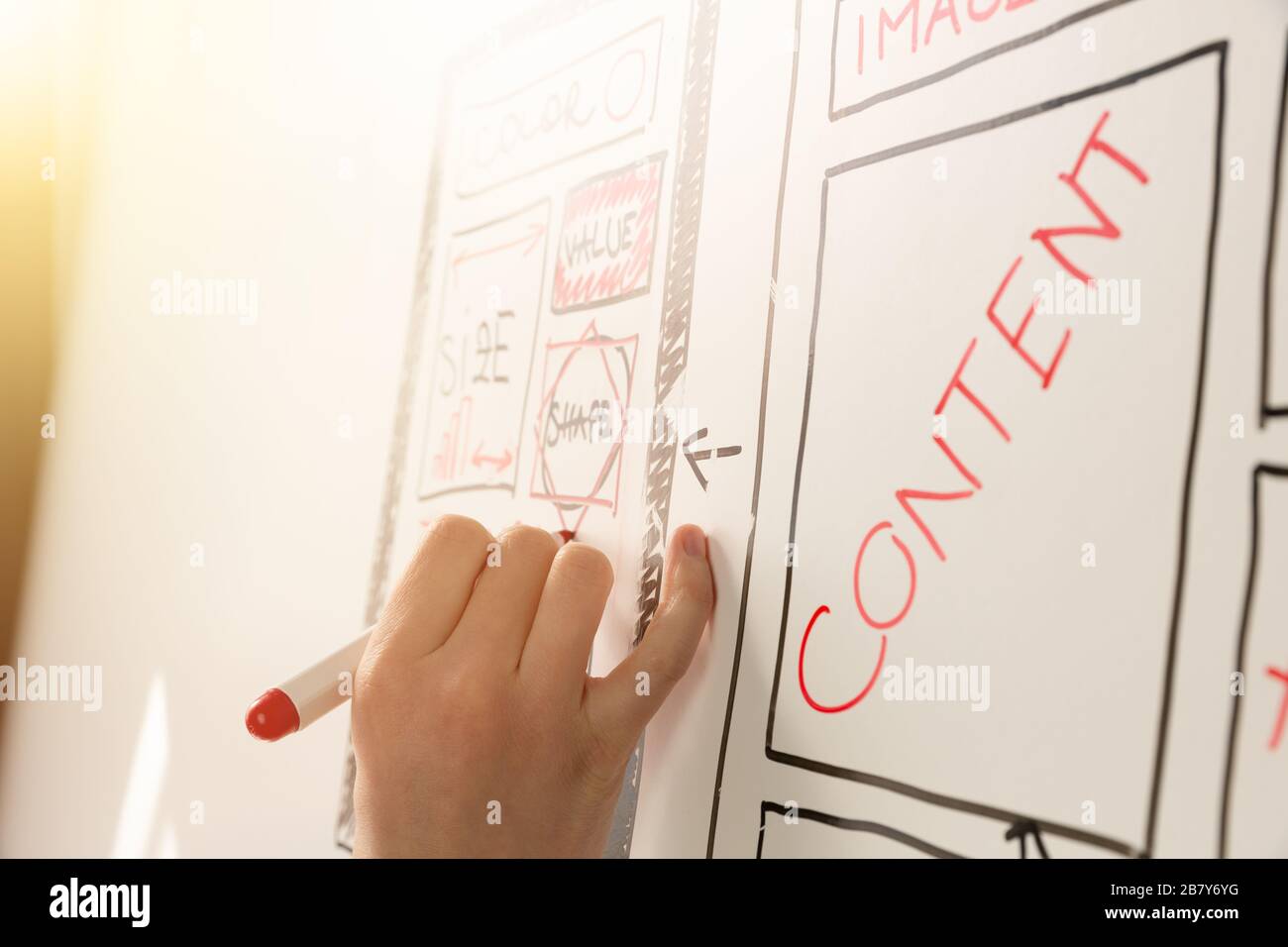 Women website designer creative planning application development ...