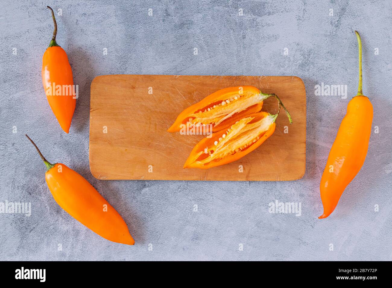 Peruvian yellow pepper. Yellow pepper used in Peruvian cuisine Stock ...