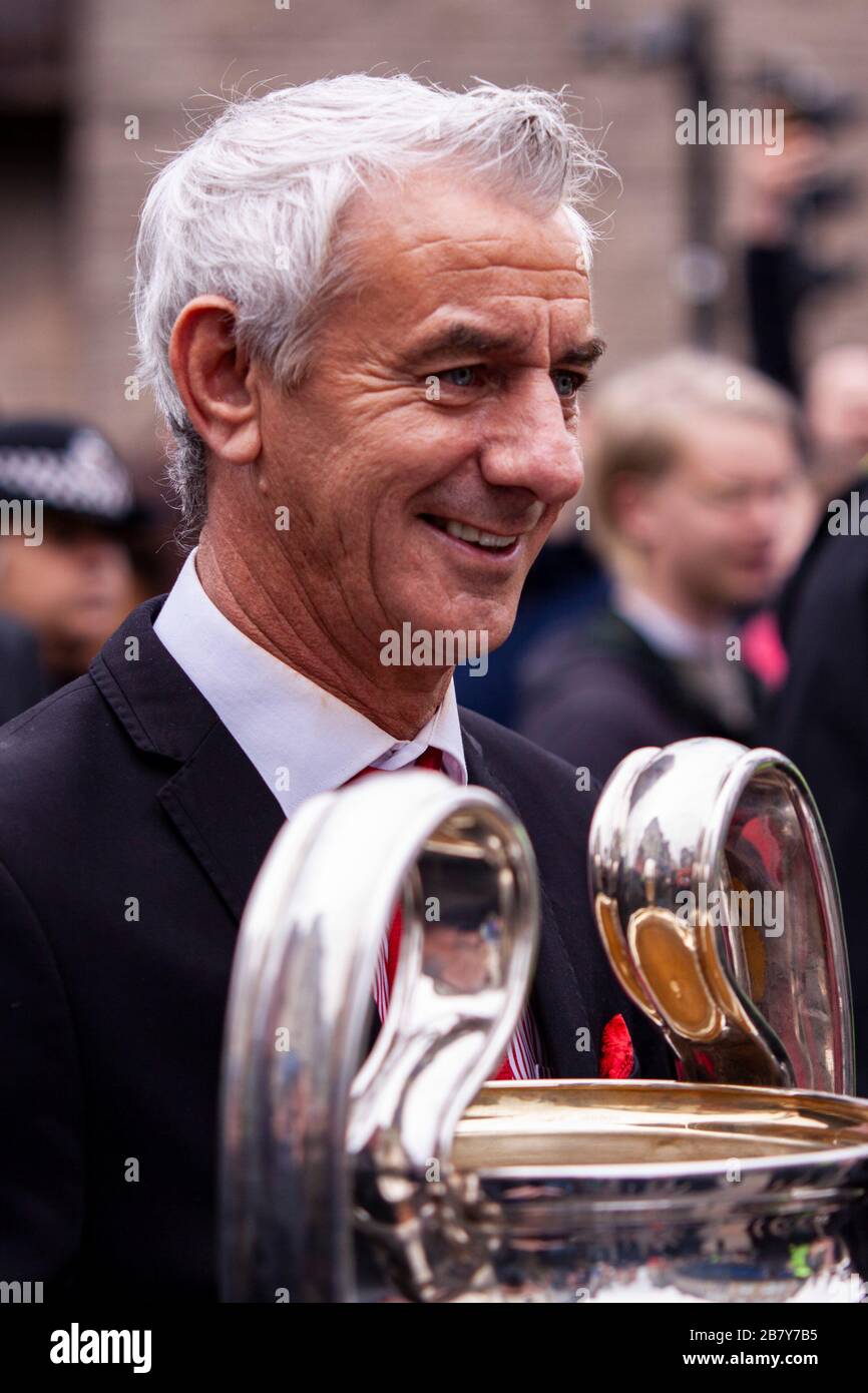 Ian Rush with the Champions League Trophy. UEFA Champions League Trophy ...