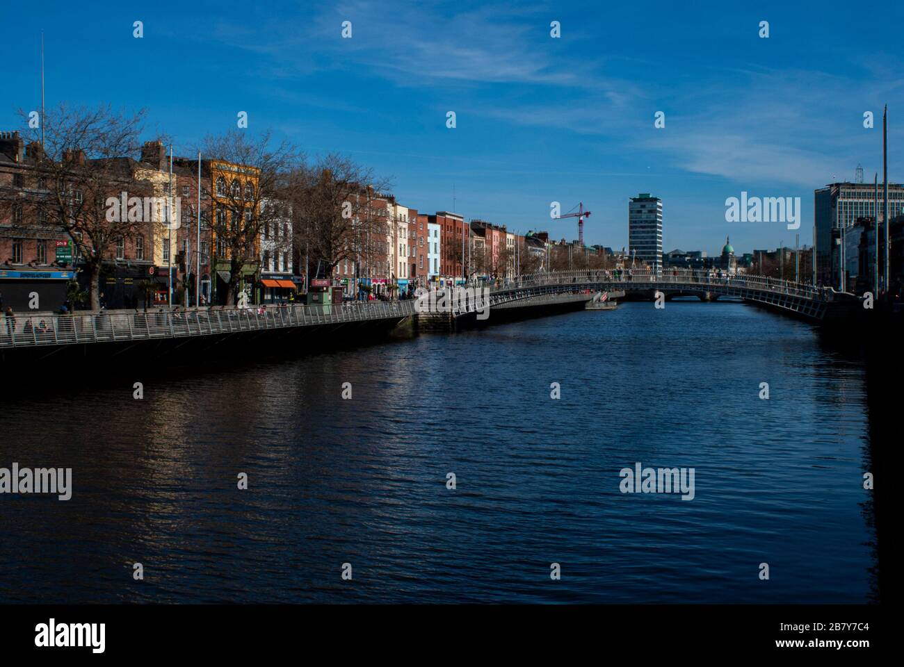 A view of the River Liffey in Dublin, Ireland Stock Photo - Alamy