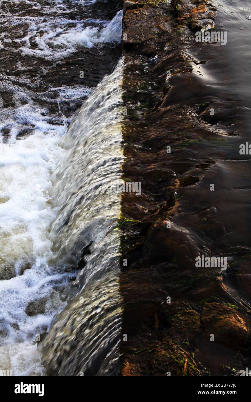 Artificial Waterfall Dam Background Texture Stock Photo - Alamy