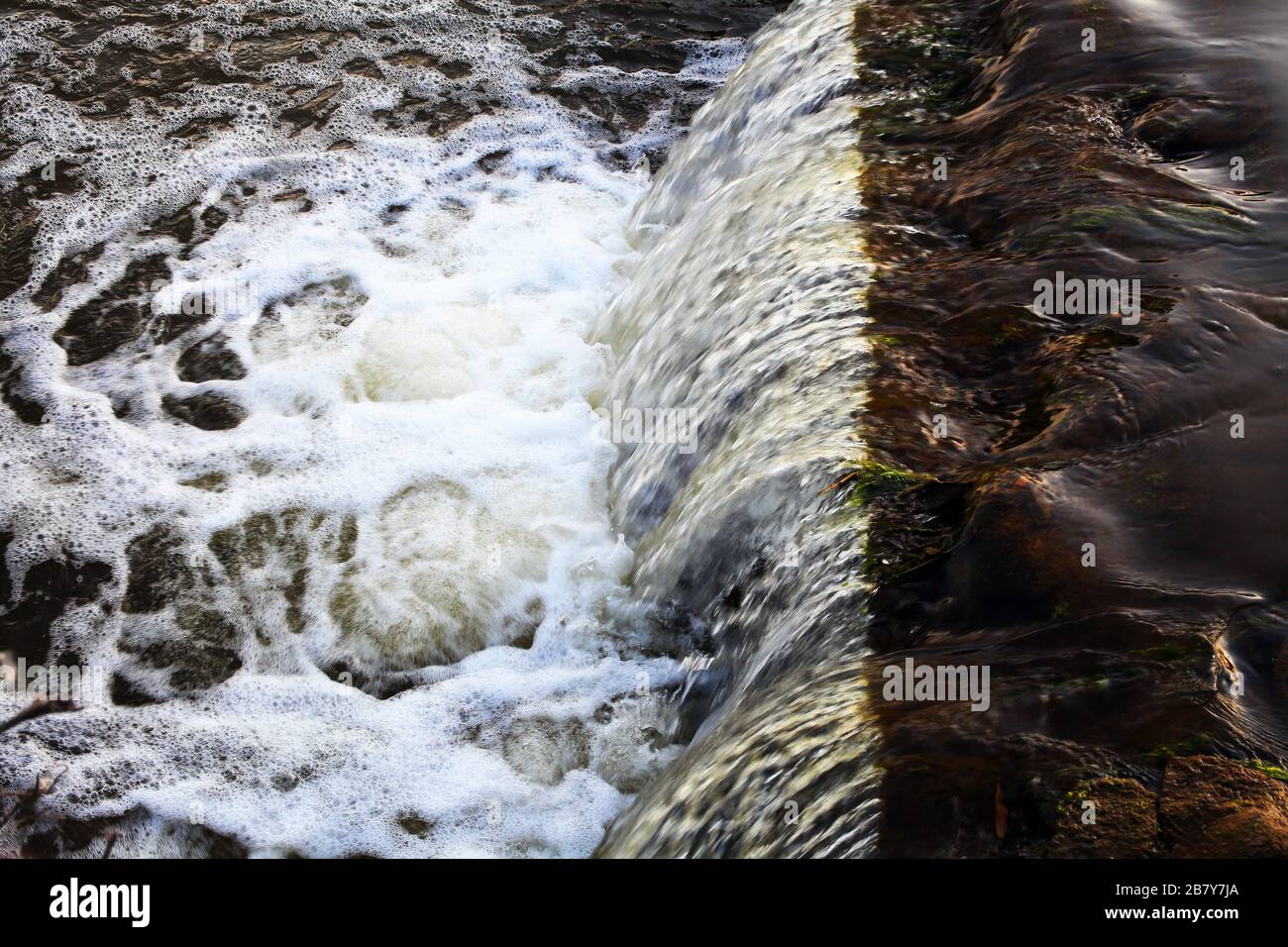Artificial Waterfall Dam Background Texture Stock Photo - Alamy