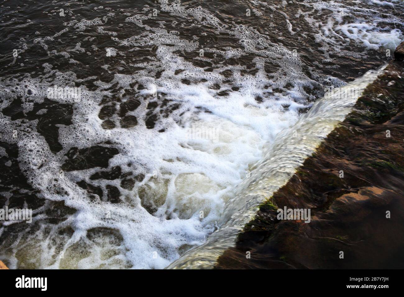Artificial Waterfall Dam Background Texture Stock Photo - Alamy