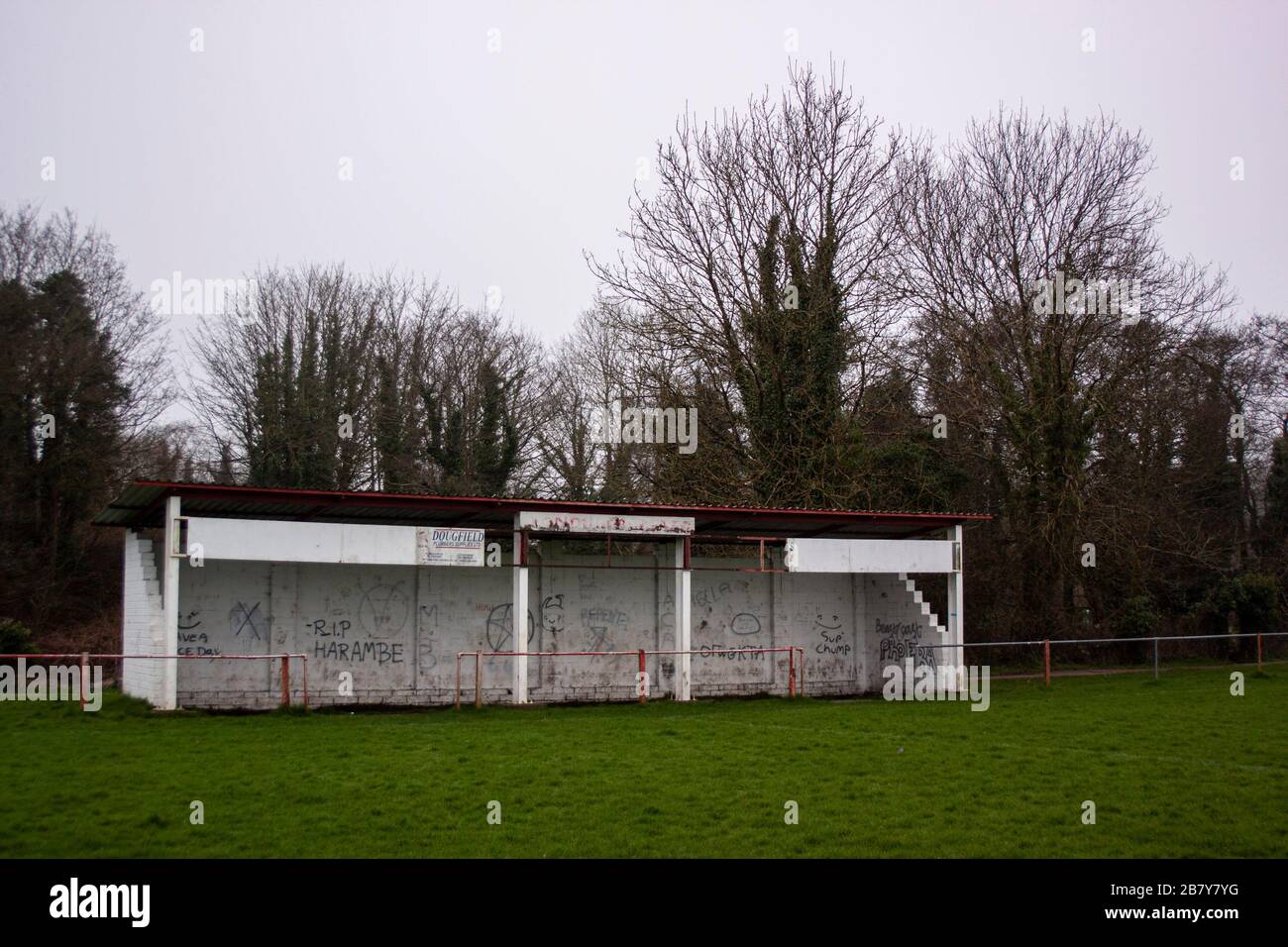 A general view of Pandy Park, Bridgend, Wales Stock Photo - Alamy