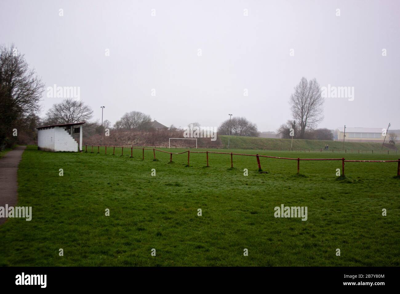 A general view of Pandy Park, Bridgend, Wales Stock Photo - Alamy